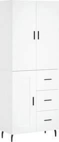 Skříň highboard bílá 69,5 x 34 x 180 cm kompozitní dřevo 3196027