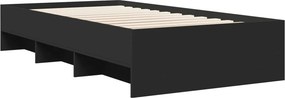 Rám postele černý 90 x 190 cm kompozitní dřevo 3295703