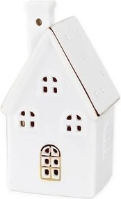 Porcelánový svícen Chaloupka 17 cm - větší