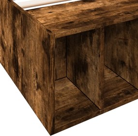 Rám postele kouřový dub 100 x 200 cm kompozitní dřevo 3280605