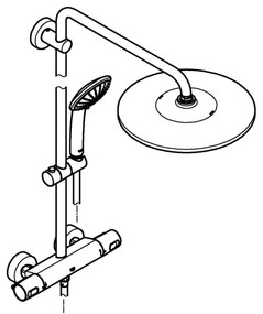 GROHE 26400001 - Sprchový systém VITALIO JOY SYSTEM 310 450 mm lesklý chrom