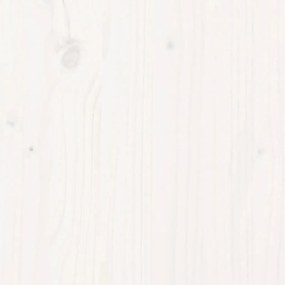 Zahradní lehátko bílé 205 x 110 x 31,5 cm masivní borové dřevo - Default Title