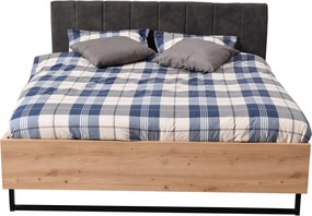 XXXLutz POSTEL, 160/200 cm, dub artisan Xora - Manželské postele - 000834005902
