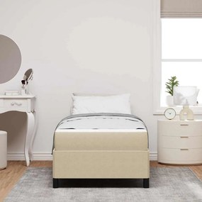 Rám postele s matrací Světle zelená šedá 80 x 200 cm textil 3399094
