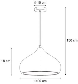 Moderní závěsné svítidlo z betonu - Nick