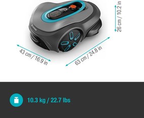 Robotická sekačka Gardena Smart SILENO MAX 1200 (na plochy do 1200 m2) 19902-32 - mega SLEVA !