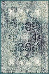 Kusový koberec vlněný Agnella Isfahan Torena Smaragd Zelený Rozměr: 240x340 cm