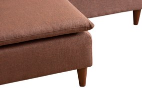 Hanah Home Rohová pohovka LUNGO MINI světle hnědá
