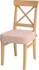 Sedák na židli IKEA Ingolf barva růžová látka pletený vzor