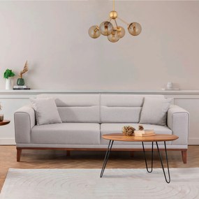 Hanah Home Dvoumístná pohovka LIONES krémová 223 cm