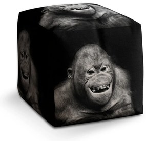 Sablio Taburet Cube Orangutan: 40x40x40 cm