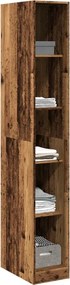 Šatní skříň old wood 30 x 50 x 200 cm kompozitní dřevo 3307709