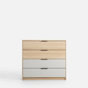 Komoda Ryga 06 98 cm dub Riva/šedá