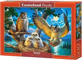 Castorland 53322  Soví rodina / 500 dílků / od 9 let