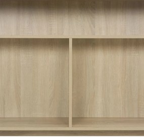 vidaXL Marketos Barový stůl se 2 stolními deskami dub 130 x 40 x 120 cm