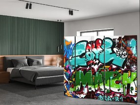 Dětský paraván graffiti Rozměr: 225 x 180 cm
