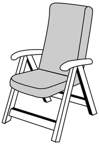 Polstr HIT UNI 7846 vysoký - polstr na židli a křeslo