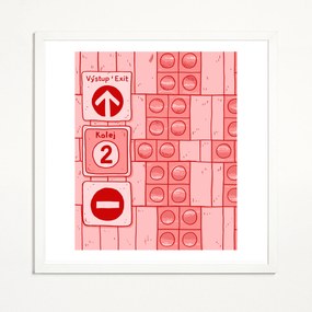 Filip Zatloukal | Jižák Rám: Bílý, Velikost: 40 x 40 cm