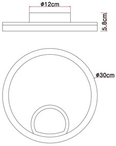 Globo 67298D - LED Stropní svítidlo BEATRIX LED/12W/230V