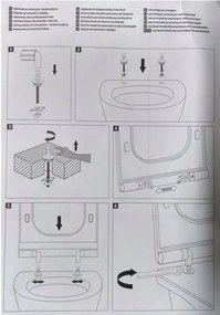 Cersanit Metropolitan, toaletní sedátko z duroplastu s pomalým zavíráním, bílá, OK581-009-BOX