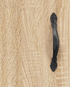 vidaXL Skříň highboard 69,5 x 34 x 180 cm kompozitní dřevo [3199844] Barva: Černá
