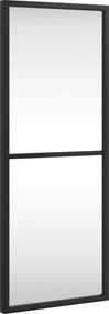vidaXL Nástěnné zrcadlo černé 20 x 50 cm obdélník železo [358645]
