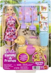 MATTEL Panenka Barbie s pejskem na procházce / od 3 let