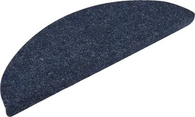 Schodové rohože samolepicí 5 ks 56 x 17 x 3 cm modré půlkulaté 149684