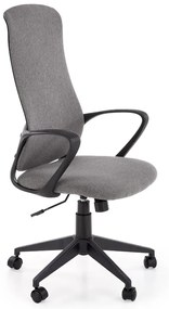 Kancelářská otočná židle s vysokým opěradlem Šedá CHIOMA