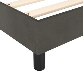 vidaXL Box spring postel s matrací 90x200 cm samet [3144658] Barva: světle šedá