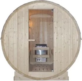 RAKOUSKÝ produkt - Venkovní sudová sauna TROMSÖ L pro 4 osoby 194,8 x 180 x 191,5 cm ( F50180 )