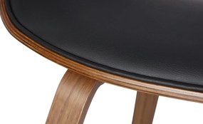 Jídelní židle Foley umělá kůže Eiche – černá