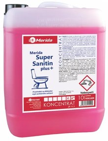 Čistící prostředek na mytí WC Merida Super Sanitin Plus, 10 l, bez vůně