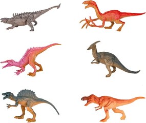 LEAN Toys Klasický vláček na dálkové ovládání Dinosauři – světla, zvuky, dým, 39 ks