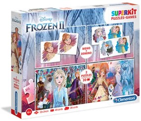 Clementoni Frozen Puzzle Superkit 4v1