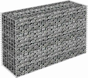 Gabionový vyvýšený záhon pozinkovaná ocel 90 x 30 x 60 cm 145630