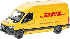 KINSMART Model auta Mercedes-Benz DHL / 1:48 / kov a plast / zpětné na