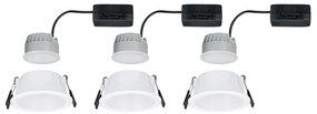 Paulmann 94870 LED Cole, set bodovek v bílé úpravě, 3x6,5W LED 2700K tříkrokové stmívání, prům. 8,8cm, IP44