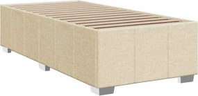 Box spring postel s matrací krémová 100 x 200 cm textil 3285454