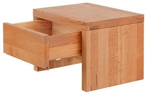 Dřevěný noční stolek ADRIA se zásuvkou