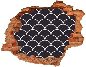 Wallmuralia Fotoobraz díra na stěnu nálepka Rybí šupiny 90x70 cm