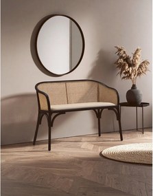 Černá/v přírodní barvě polstrovaná lavice Cebu – Premier Housewares