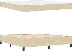 Postel s boxspringem Krémová 180 x 200 cm textil 3398883
