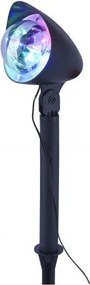 LD 19035-18 DISCO Zahradní zápich černý LED 3W RGB IP44 s DISCO efektem - LEUCHTEN DIREKT / JUST LIGHT