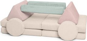 Velký multifunkční skládací bunkr z manšestru SOFA PURE Zvolte barvu: Vícebarevná