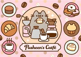 TREFL Puzzle Pusheen v kavárně / 500 dílků / 48 x 34 cm