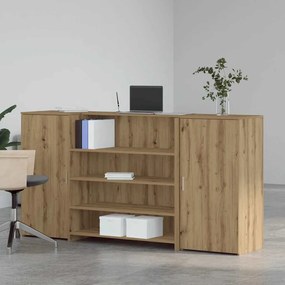 Recepční stůl dub artisan 200x50x103,5 cm kompozitní dřevo 3324186