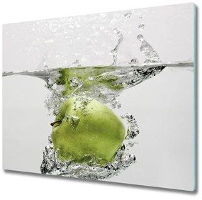 Skleněná krájecí deska Apple pod vodou 60x52 cm
