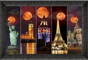 ART PUZZLE 5664 Puzzle s rámem a lepidlem 3v1 Krvavý měsíc / 1000 dílk