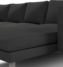 Potah na pohovku IKEA Norsborg 4-místná se šezlongem barva šedá